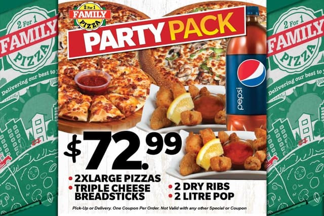 2 For 1 Family Pizza (4702 50 St) | Order Delivery & Take Out Online ...
